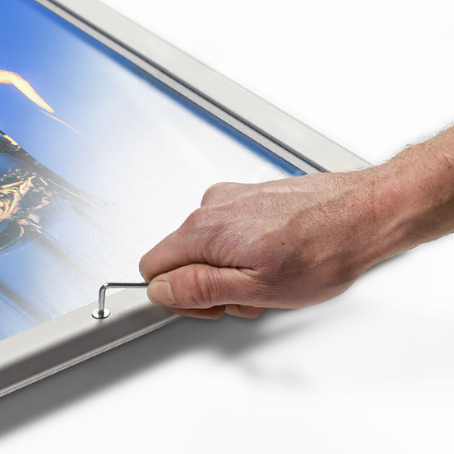 Tamper and Weather Lockable Click Frame