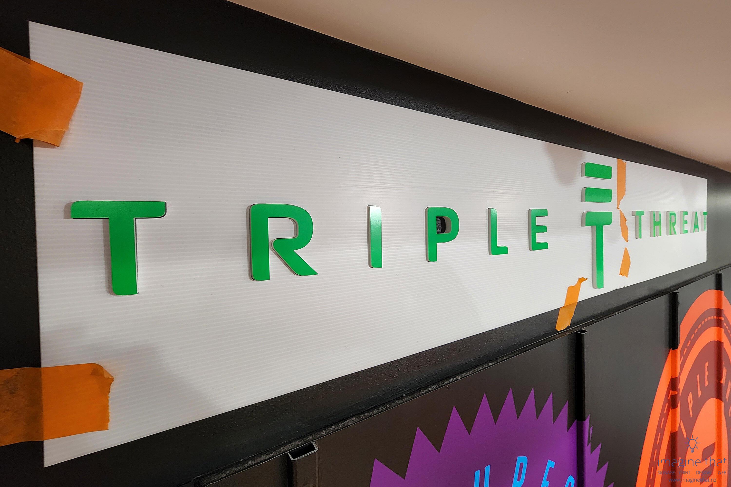 Triple Threat wall graphics | Recent Work | New Zealand